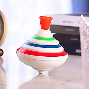 TOYANDONA 1pcs Light Up Spinning Top Toy, Flashing Gyroscope Toys with Music and Lights for Boy and Girl Birthday