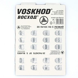 Voskhod, 100 Double Edge Safety Razor Blades, 100 Count