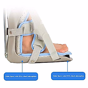 Drop Foot Brace Orthosis Plantar Fasciitis Posterior Night Splint - Adjustable Ankle Foot Orthosis Support - for Sprains Tendonitis Post-Op Cast Support and Injury Protection