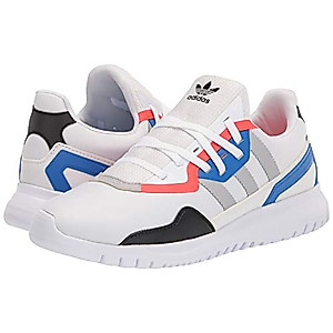 adidas Originals Baby Originals Flex Sneaker, White/Grey/Glory Blue, 5.5 US Unisex Infant