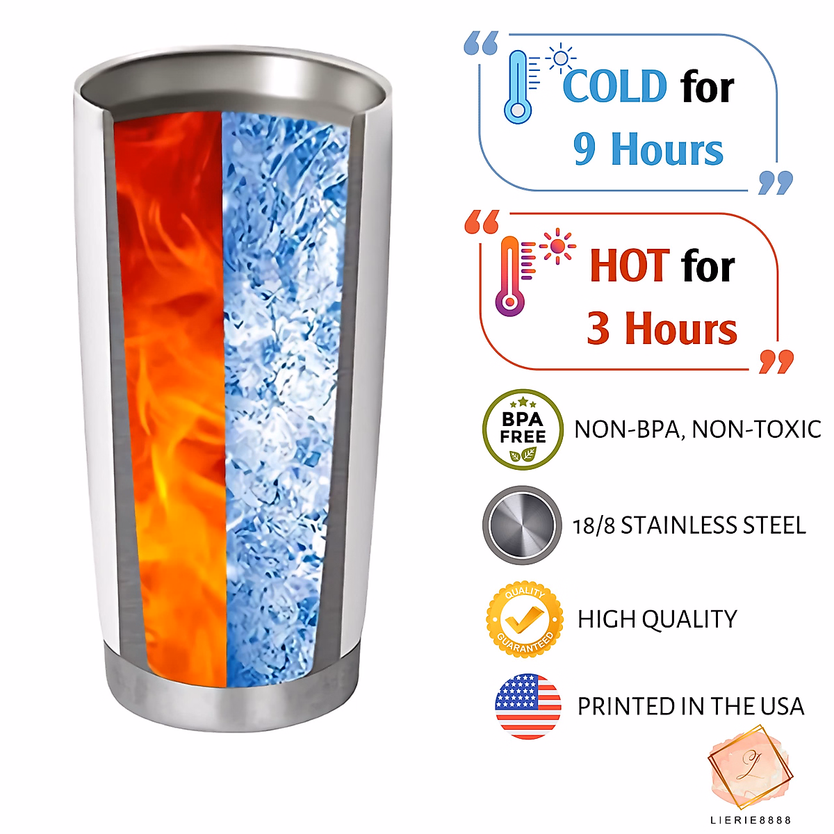 LIERIE8888 Personalized Just A Girl Who Loves Books Tumbler with Lid and Straw, Book Lover Gifts for Women, Book Themed Gifts, Book Gifts for Book Lovers, Bookish Gifts for Readers Book Lovers Women