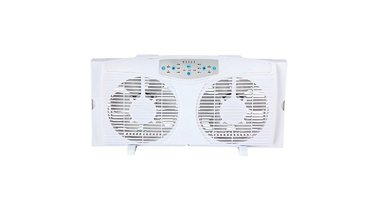 Optimus 8-In Reversible Window Fan - Versatile Cooling & Ventilation