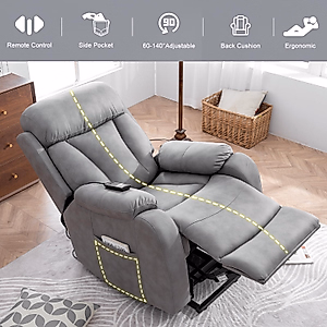 cinkehome Power Lift Recliners Chair for Elderly, Small Electric Power Recliner Chair for Seniors with Remote, Power Recliners on Clearance, Lift Chairs Indoor