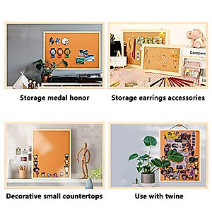 Cork Board Photo Wall, Home Wall-Mounted Message Board, Bulletin Board for Office or Classroom, Pushpin Board, memo Board
