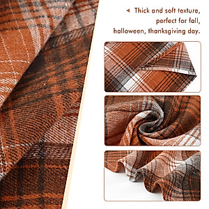 E-Clover Fall Dog Bandana & Matching Scrunchie-Christmas Dog Bandana Triangle Plaid Pet Scarf Bib for Medium Large Dogs Girl Boy Owner Gift