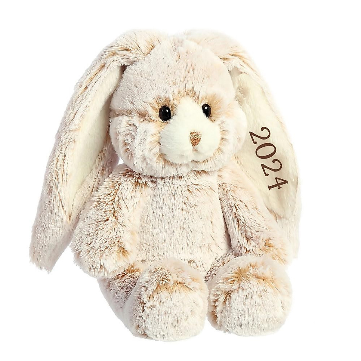 The Trendy Turtle Personalized Spring Easter Bunny - Mopsy Tan Plush Mini Stuffed Animal Keepsake with Custom Name