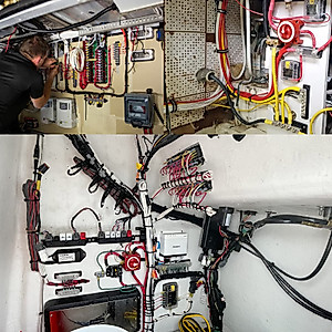 12 Gauge Marine Wire 12/3 12AWG Marine Grade Wire Triplex Tinned Copper Boat Cable,12 Gauge OFC Oxygen Free Copper Cable for Automotive RV Boat Speaker Solar Outdoor - 50ft