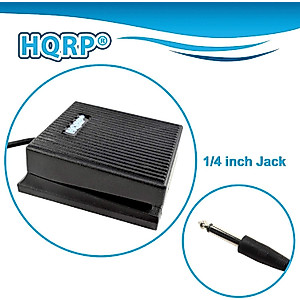 HQRP Foot Switch сompatible with Alesis SR-16 SR-18 Roland CR-1000 Drum Machine DP-2 Damper Sustain Pedal