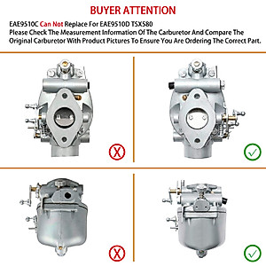 Carburetor Tractor Carb with Gasket and Bolts | for Ford Jubilee NAA NAB Tractor Marvel Schebler | Replace# EAE9510C, B2NN9510A, TSX428