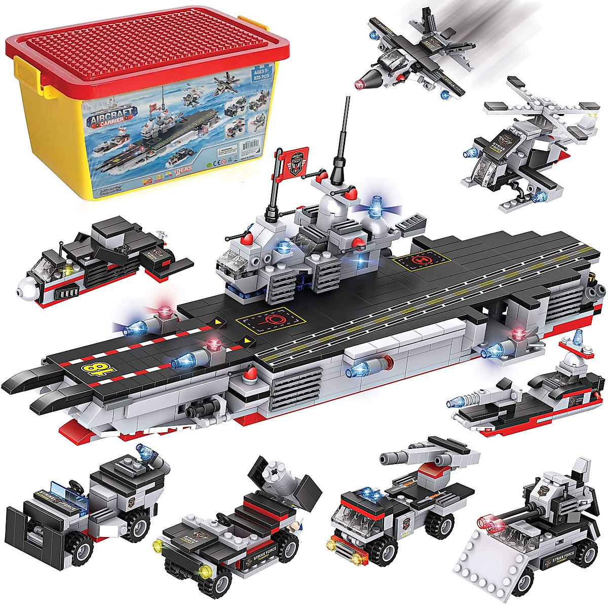 570 PCS Robots Building for Kids - Build a Robot Construction Bricks Mecha Assembly Toys Vehicle Sets Compatible with Lego, Gift for Boys Girls 6-12