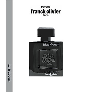 Frank Olivier Black Touch for Men Eau De Toilette Spray, 3.3 Ounce