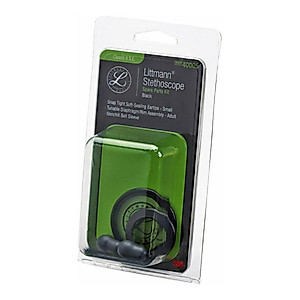 3M Health Care MMM 40005 Littman Stethoscope Spare Parts Kit for Classic II S.E., Includes Nonchill Bell Sleeve, Black (Pack of 10)