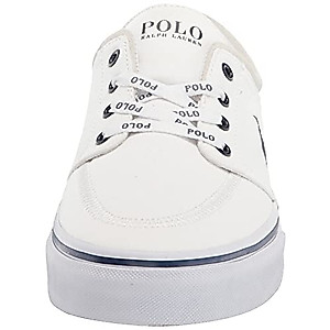 POLO RALPH LAUREN Men's Faxon X Sneaker, White/Newport Navy Pp, 11 M US