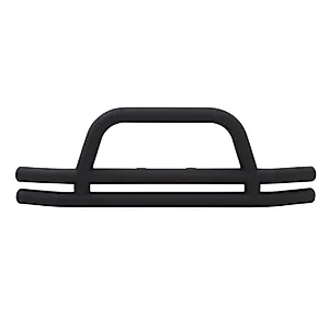 Smittybilt 3 Front Double Tube Bumper with Hoop (Black) - JB48-FT"