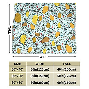 Capybaras Super Soft Warm Fleece Blanket, Comfortable Flannel Blanket, Four Season Blanket Suitable for Bedroom Bed and Sofa