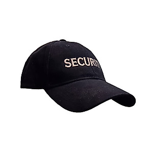 3C Products Navy Blue Security Cap w/White Security Embroidered Logo 6 Panels Hat