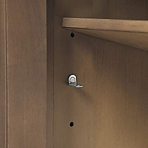 OVE Decors Maya Plus 42 in. Single Sink Bathroom Vanity in Almond Latte Finish, Black Hardware and Included Power Bar