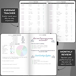 Clever Fox Budget Planner - Undated - Expense Tracker Notebook. Monthly Budgeting Journal, Finance Planner & Accounts Book to Take Control of Your Money. Start Anytime. A5 Size Black Hardcover