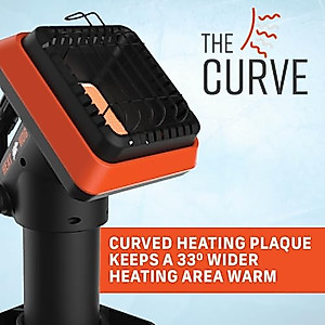 Heat Hog 4,000 BTU Portable Propane Radiant Space Heater, Indoor, Outdoor, Garage, Camping, Outdoor Sports, Boating, RVs, Angled Design, Gas Powered