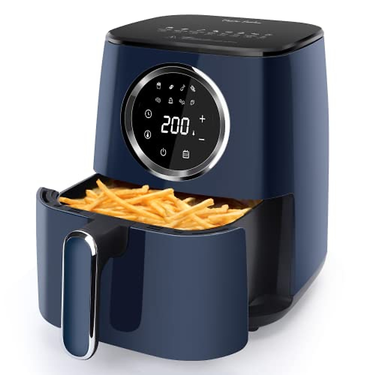 Taylor Swoden 8-in-1 Air Fryer, 4.5 Quart Electric Hot Air Fryer with Digital Touch Screen, Nonstick Basket Oilless Cooker, Timer & Temperature Control Airfryer, Auto Shut-Off, 1400W, Blue