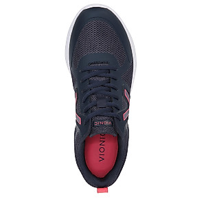 Vionic Miles Ii Women's Sneaker with Orthotic Arch Support Navy/pink - 7 Medium