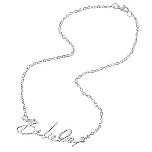 GIOIA Justin Bieber Belieber Script Necklace