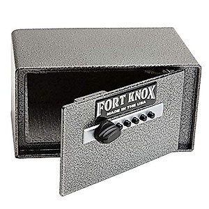Fort Knox (FTK-AUTO) Security Pistol Box for pistols, handgun, California DOJ Certified, Quick-Access Mechanical Lock, Heavy-Duty Steel