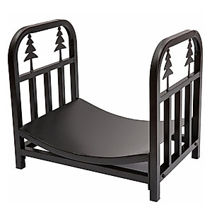 DOZRAN Small 45cm Firewood Log Rack for Indoor Outdoor, Patio Firepit Wood Stacking Holder, Lumber Storage Carrier for All Seasons