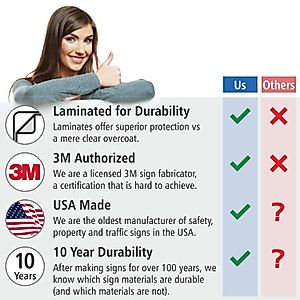 SmartSign - K-8583-HI-12x18 "Notice - Management Is Not Responsible For Theft Or Damage To Vehicles" Sign | 12" x 18" 3M High Intensity Grade Reflective Aluminum