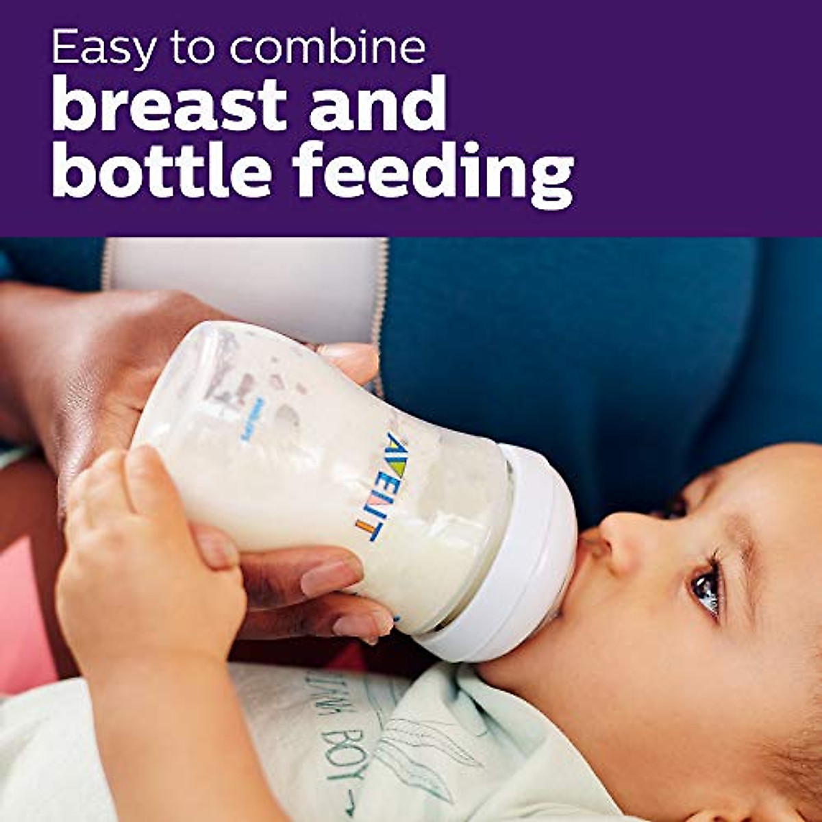 Philips Avent Natural Baby Bottle, Clear, 11oz, 4pk, SCF016/47