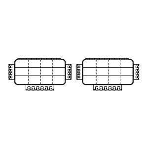 Flambeau Outdoors 3000WPBC Tackle Box - HD Waterproof Tackle Satchel System, Includes 2 Removable WP3012 Ultimate Waterproof Tuff Tainers, Floating Satchel, Fishing Tackle and Gear Storage, Gray/Clear