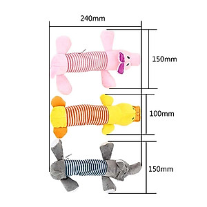 Dog Cat Fleece Toys Elephant Duck Pig Chicken Legs Pet Funny Plush Toys Fit for All Pets Popular Squeak Chew Sound Dolls
