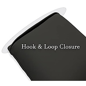 Rehabilitation Advantage Body Positioning Black Pillow Bolster 12 Inch x 12 Inch x 3 Inch