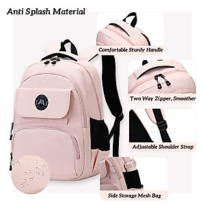 Mygreen Laptop Backpack for School Hiking Work with 15.6 in Sleeve | Durable & Dependable Women Girls Bookbag Purple College Backpack Water Resistant Green