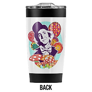 Logovision Willy Wonka Willy Stainless Steel Tumbler 20 oz Coffee Travel Mug/Cup, Vacuum Insulated & Double Wall with Leakproof Sliding Lid | Great for Hot Drinks and Cold Beverages