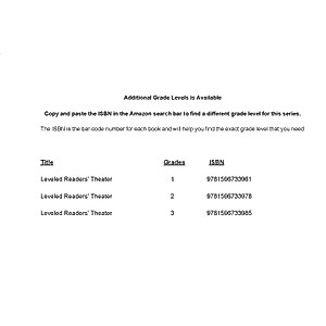 Leveled Readers' Theater, Grade 1