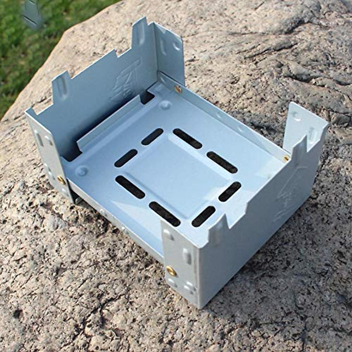 2 Pcs Spirit Stove, Solid Alcohol Fuel Stove Portable Foldable Barbecue Stove for Outdoor Camping Cooker(Stove)