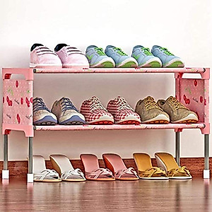 DINGZZ Shoe Storage Shelf Shoe Organizer, for 9 Pairs of Shoes in Closet Entryway Hallway (Color : D)