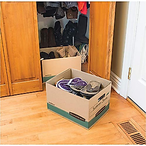 Bankers Box 1277008 STOR/FILE Medium-Duty Storage Boxes, FastFold, Lift-Off Lid, 100% Recycled, Letter/Legal, Pack of 20