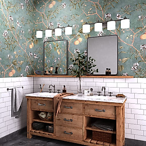 Laatse Green Leaf Wallpaper Peel and Stick Bird Wallpaper 17.5" x 393" Vintage Contact Paper Waterproof Self Adhesive Removable Boho Floral Wall Paper for Bedroom Walls Cabinet Locker