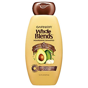 Garnier Whole Blends Nourishing Shampoo, Avocado Oil & Shea Butter Extracts 12.50 oz ( Pack of 6)