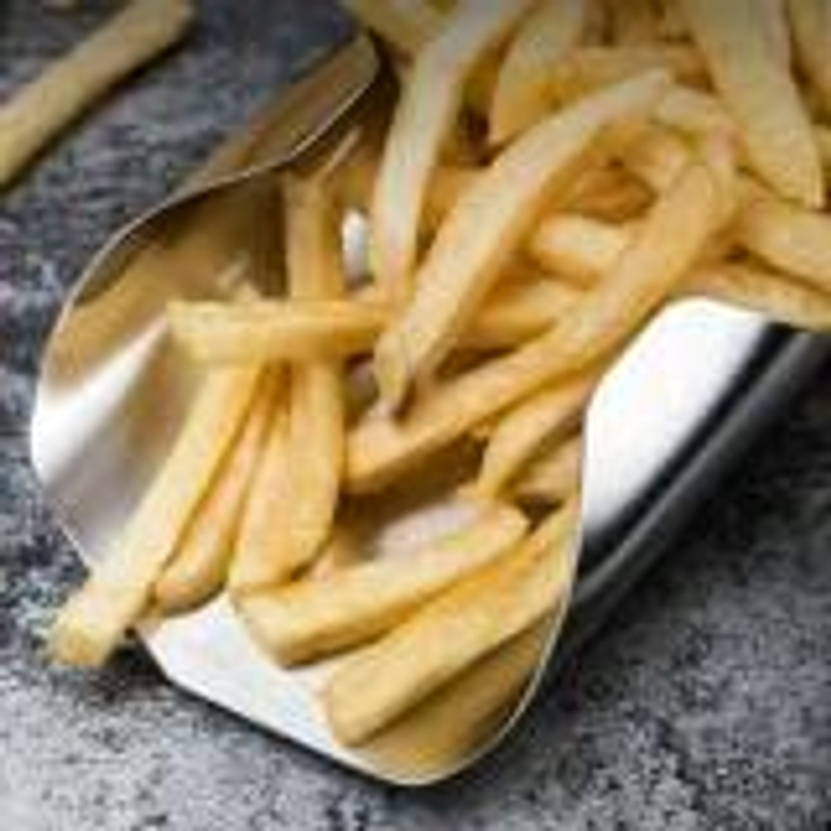 Stainless Steel French Fry Popcorn Scoop, Comerical Quick Fill Tool for Food Bags & Boxes, Multipurpose Utility Scooper for Bagger French Fries, Ice, Dry Goods(size:195 X 238mm)