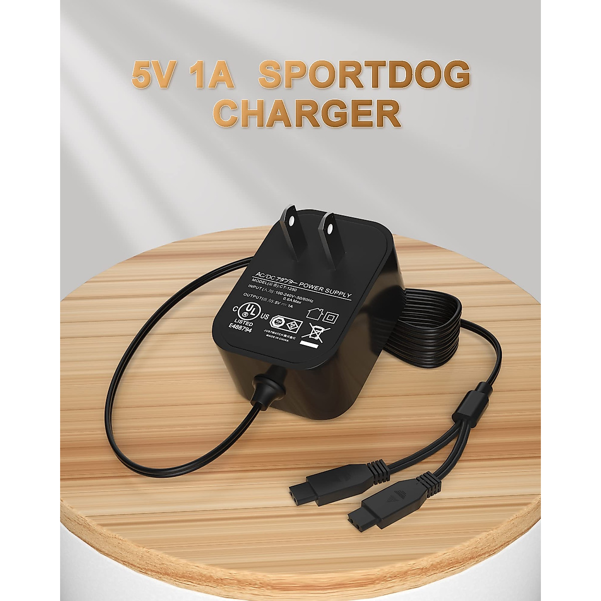 Replacement for SportDog 5V Charger for Sportdog Charger Replacement Charger SD-425, SD-425S, SD-425CAMO, and SD-825 Collar Receiver and Remote Trainer…