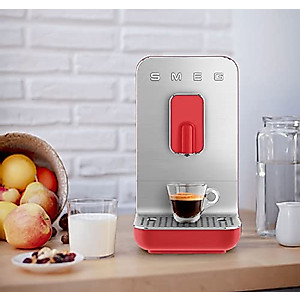 Smeg BCC01RDMUS Fully Automatic Coffee Machine, Red