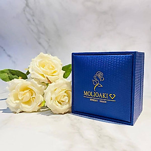 1.48 Carat (ctw) moissanite engagement rings for women - 10K white gold ring moissanite rings -7