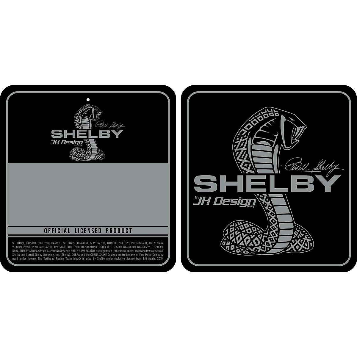 JH DESIGN GROUP Men's Shelby Cobra Snake Pullover Hoodie Black Sweatshirt (X-Large, GEN4-black)