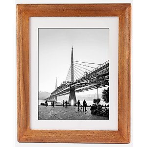 Fzyonghe 11x14 Picture Frame Display Pictures with Mat 8.5x11 or 11x14 Without Mat,Vertical or Horizontal for Wall or Tabletop Display