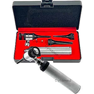 ArtLaB-Premium Veterinary Otoscope Set Kit Veterinary Diagnostic Set Instrument with Reusable Ear Speculas Set -Veterinary Diagnostic Otoscope Set and Hartmann Speculum (Vet Slit Head Otoscope)