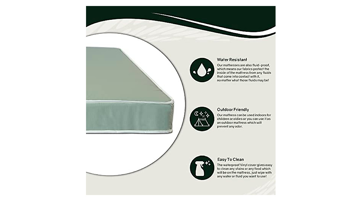 Greaton 5-Inch Waterproof Foam Mattress - Comfortable Sleep