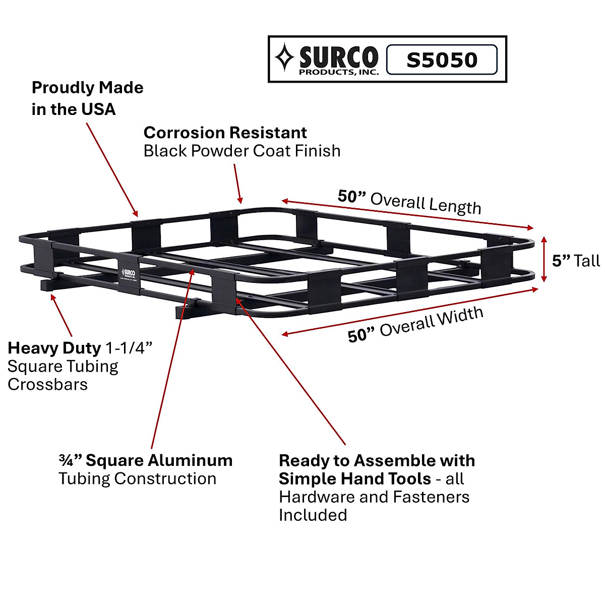 Surco S5050 50" x 50" Safari Rack